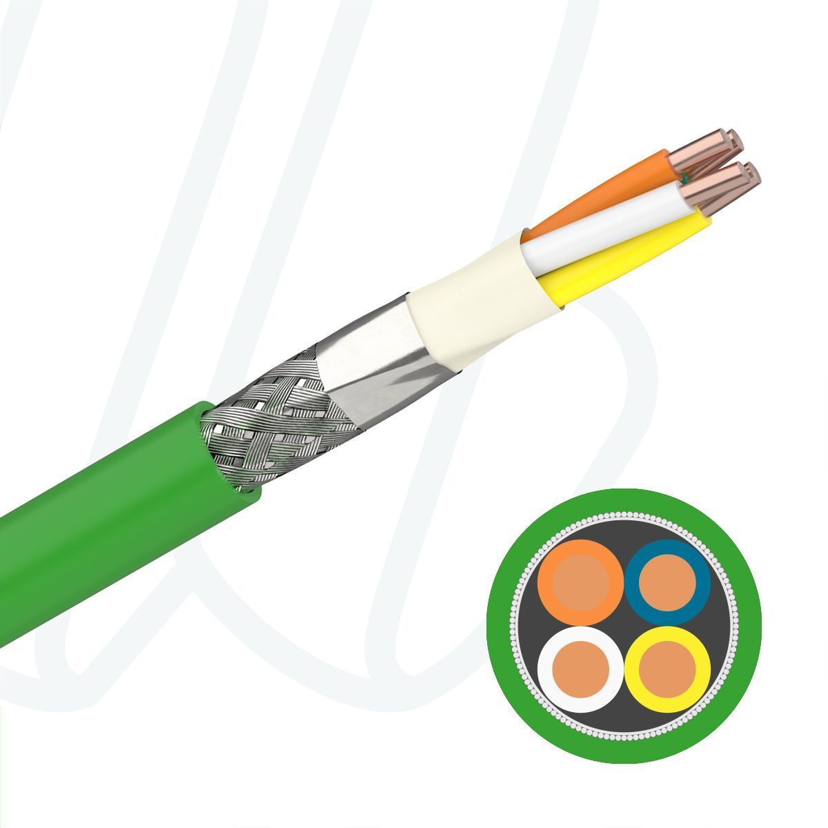 Кабель FABER INDUSTRIAL DATALINE P 200 FC Inst. (A) SFTP PVC Сat.5e ...